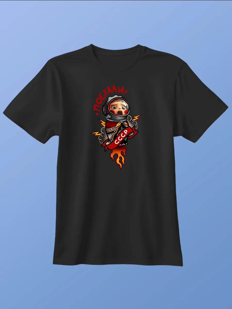 Футболка с принтом матрешка