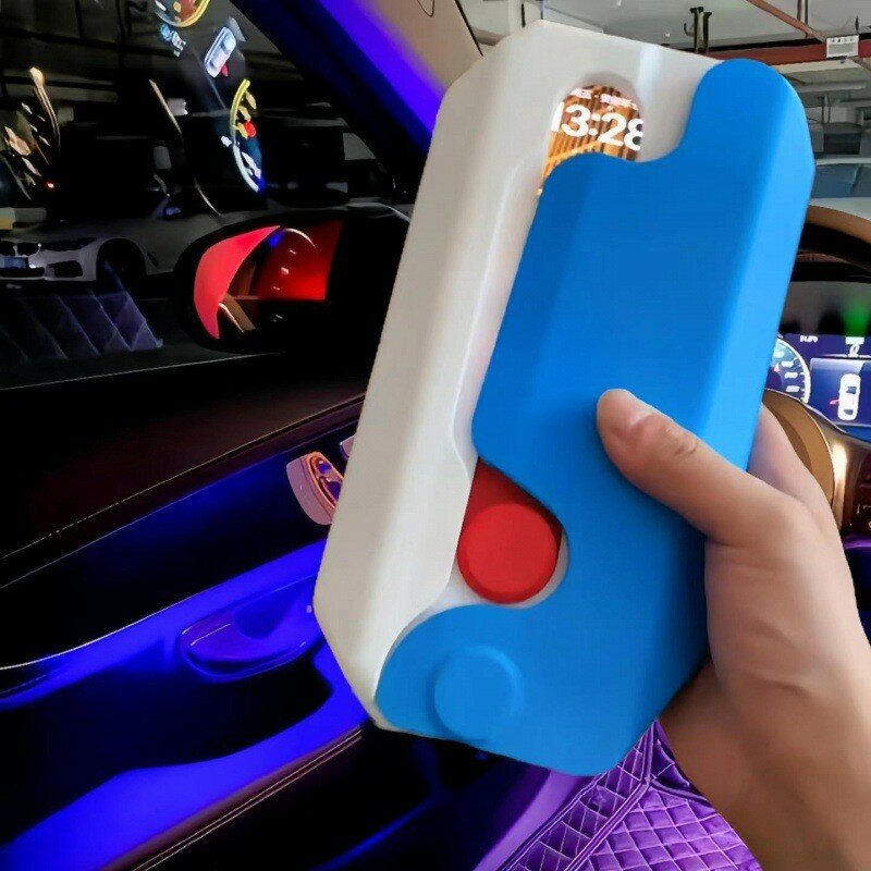 Чехол Big Mac Rob, для iPhone 15 Plus, светло-голубой