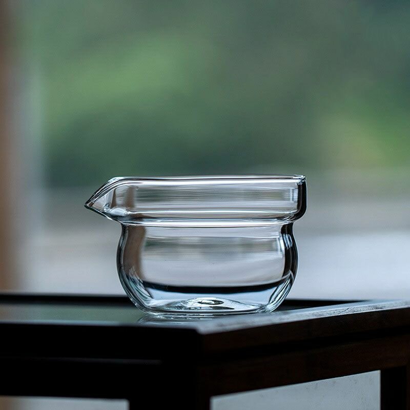 Прозрачная стеклянная чашка Чахай 160 мл для заваривания чая пуэр улун черный зеленый дома в офисе и путешествиях