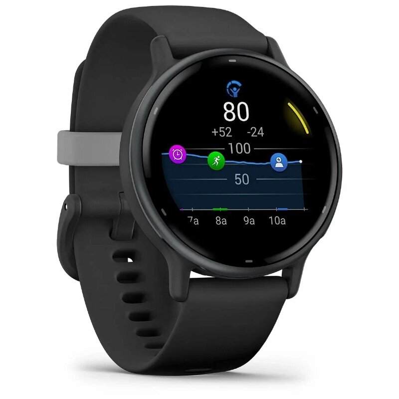 Умные часы Garmin Vivoactive 5 Slate 0100286210 , Black, черный