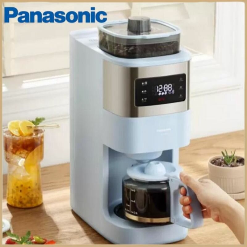 Panasonic NC-A702 кофеварка, кофеварка рожковая, Автоматическое шлифование, голубой