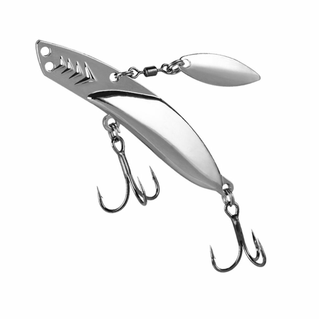 Приманка Луя, Ловля щуки на блесну - серебристая - 15g