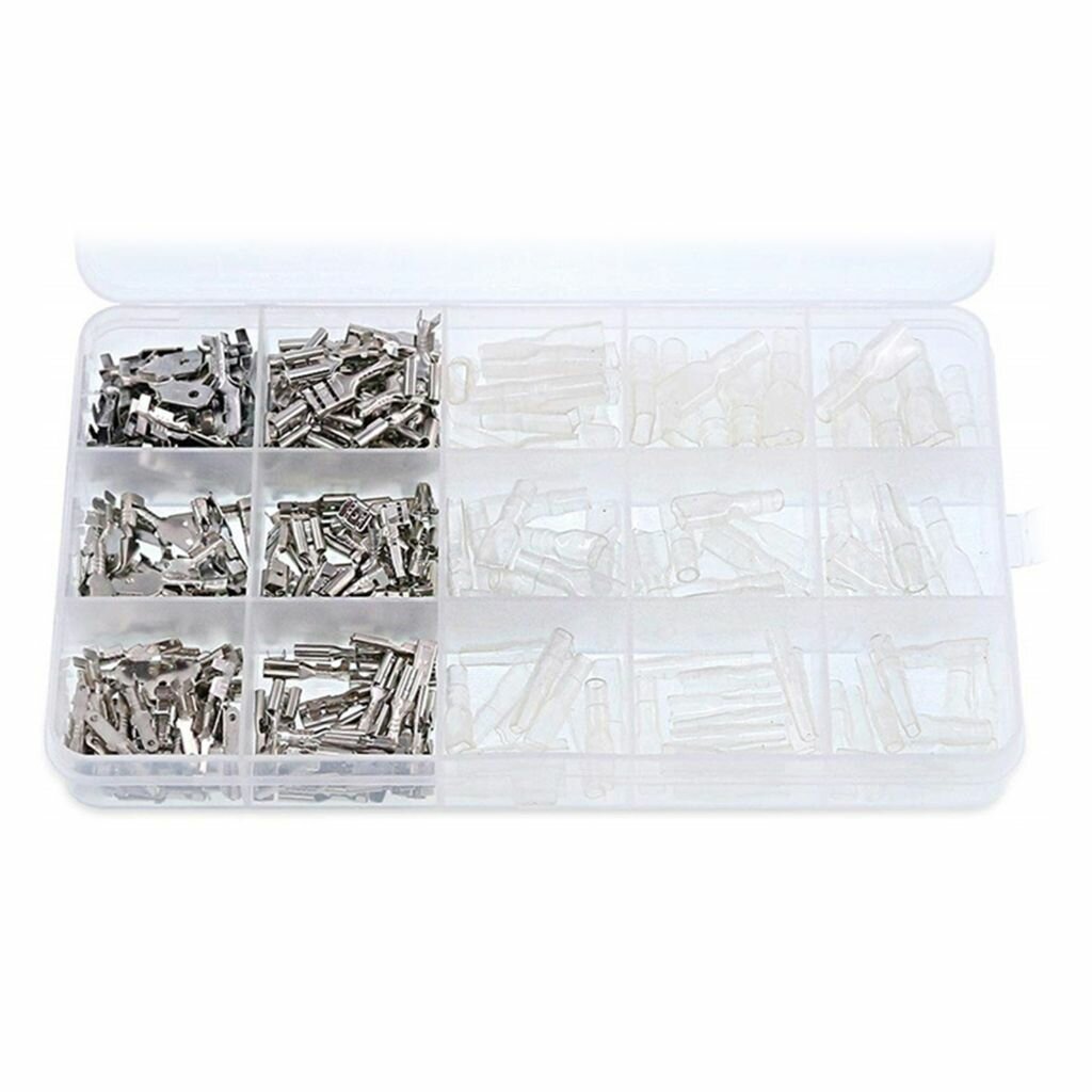 2.8/4.8/6.3 набор плоских разъемов диаметром мм, простое решение для подключения, 360 шт. кабельных наконечников