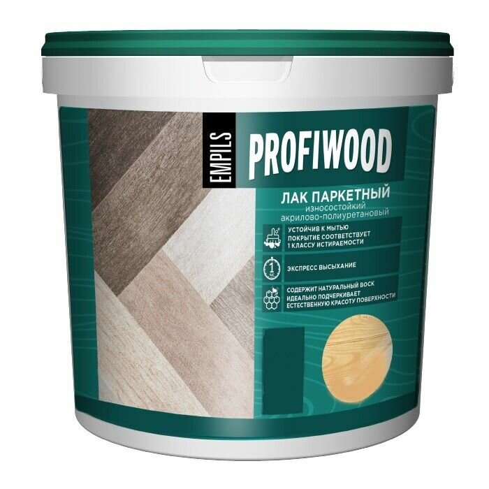 Лак паркетный акрилово-полиуретановый Profiwood (2,5л) глянцевый
