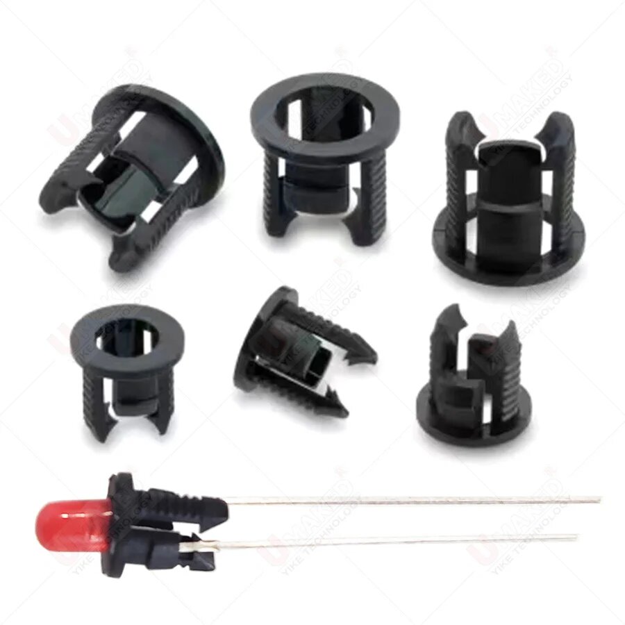 Держатели светодиодов Umaked DZ-3/5mm Черный, Item A, F5