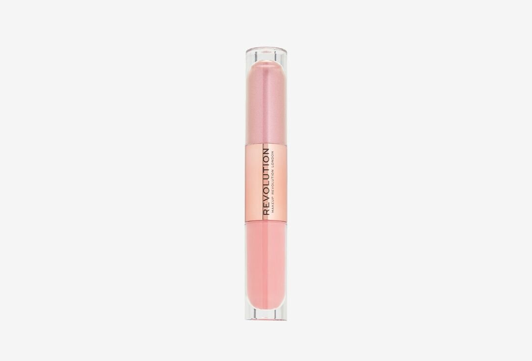 Тени для глаз жидкие MAKEUP REVOLUTION Double Up Liquid 4.4 мл Blissful Pink
