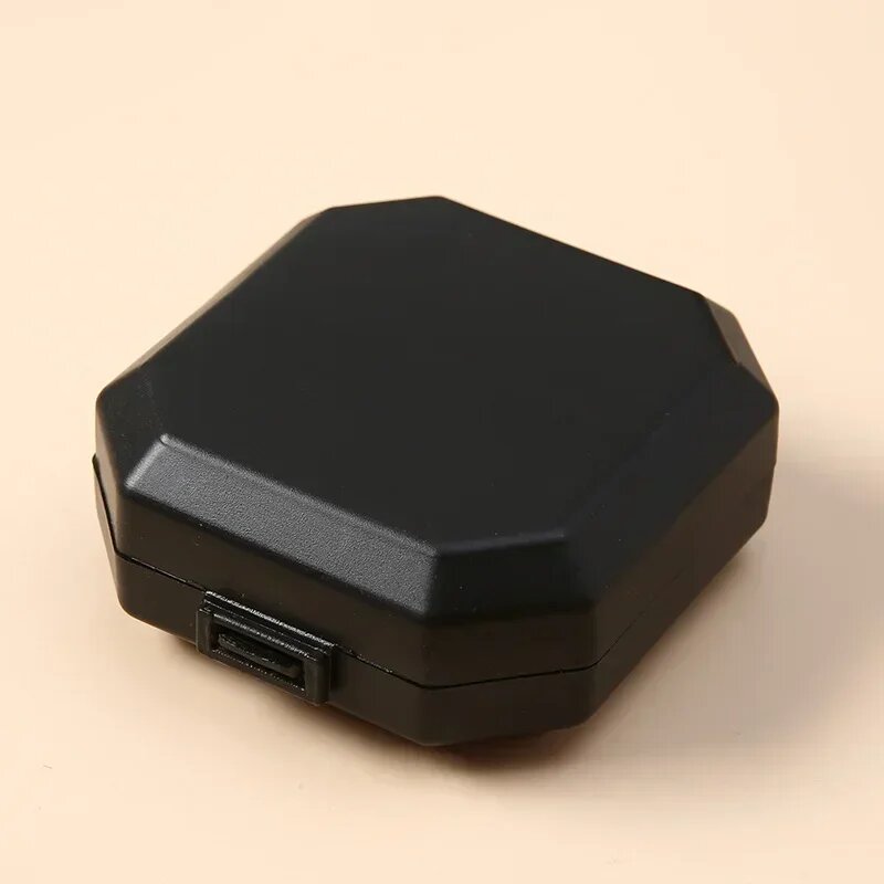 VECENT Портативная мини-коробка для таблеток 6 сеток Black