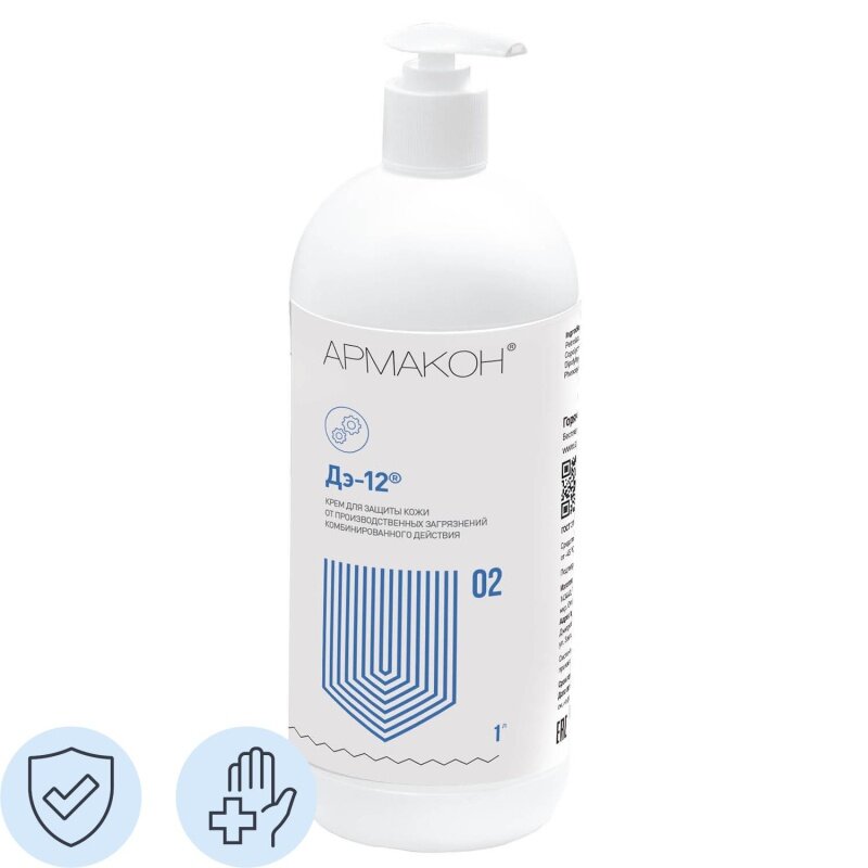 Крем защитный Армакон Д-12 универсальный, с дозатором 1000 мл (1163)