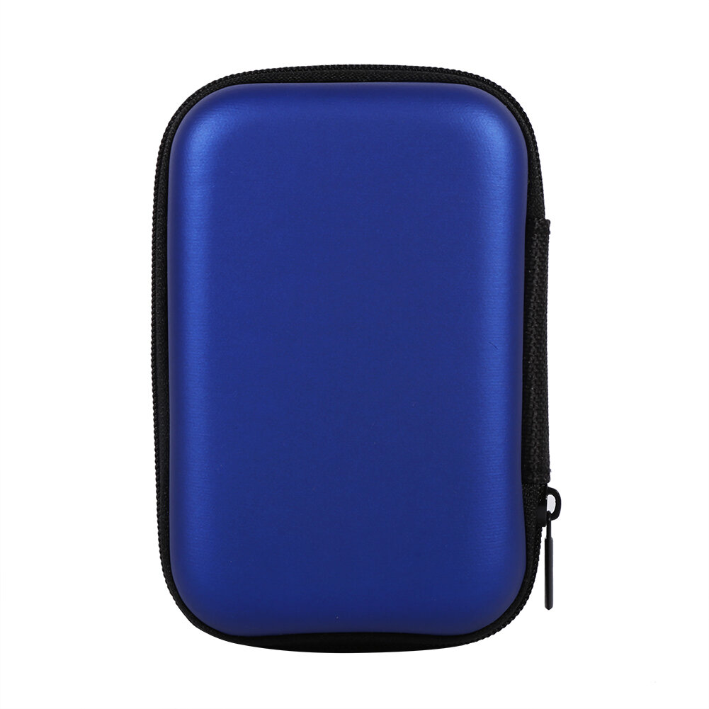 Mini Storage Bag Gadgets Organizer Portable Case For Earphone U Disk Data Cable Hot (Dark Blue)
