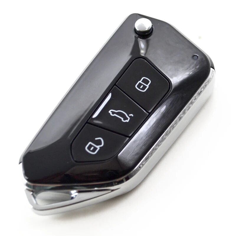 Модернизированный чехол для дистанционного ключа BZTOPKEYS 202AD/L/H для VW Polo Tiguan Jetta Golf Skoda Seat, заготовка для откидного ключа