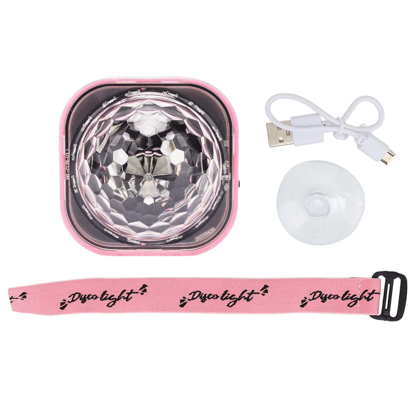 Цветной запястный светильник окружающего света, шар, сценический браслет, лампа RGB, запястный светильник для автомобиля, KTV, свадьба, розовая ракушка