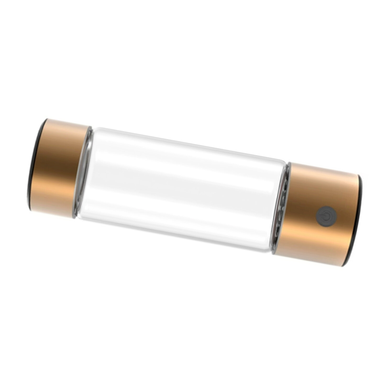 Портативная бутылка для водородной воды 460 мл, технология SPE PEM, для ускорения метаболизма и укрепления иммунитета, перезаряжаемая через USB, золотистого цвета.