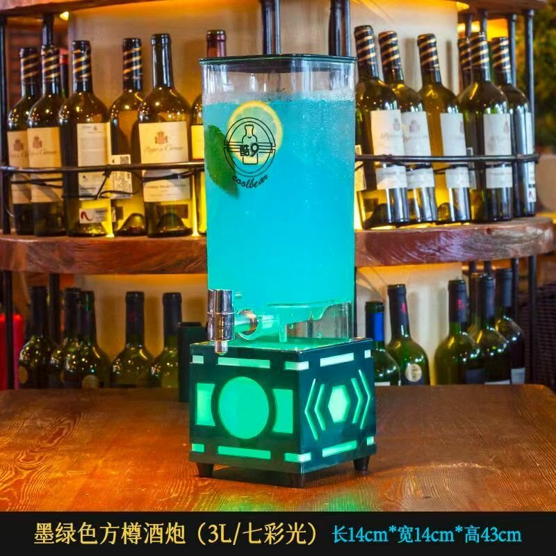 Новый тип яркого и светящегося 3-литрового ведерка для сока KTV creative cola с краном для бармена