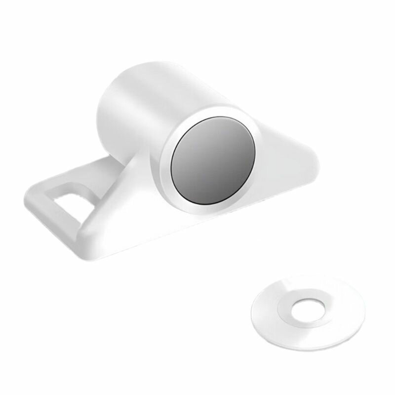 Фиксатор дверцы мебельного шкафа для обуви без перфорации-фарфорово-белый