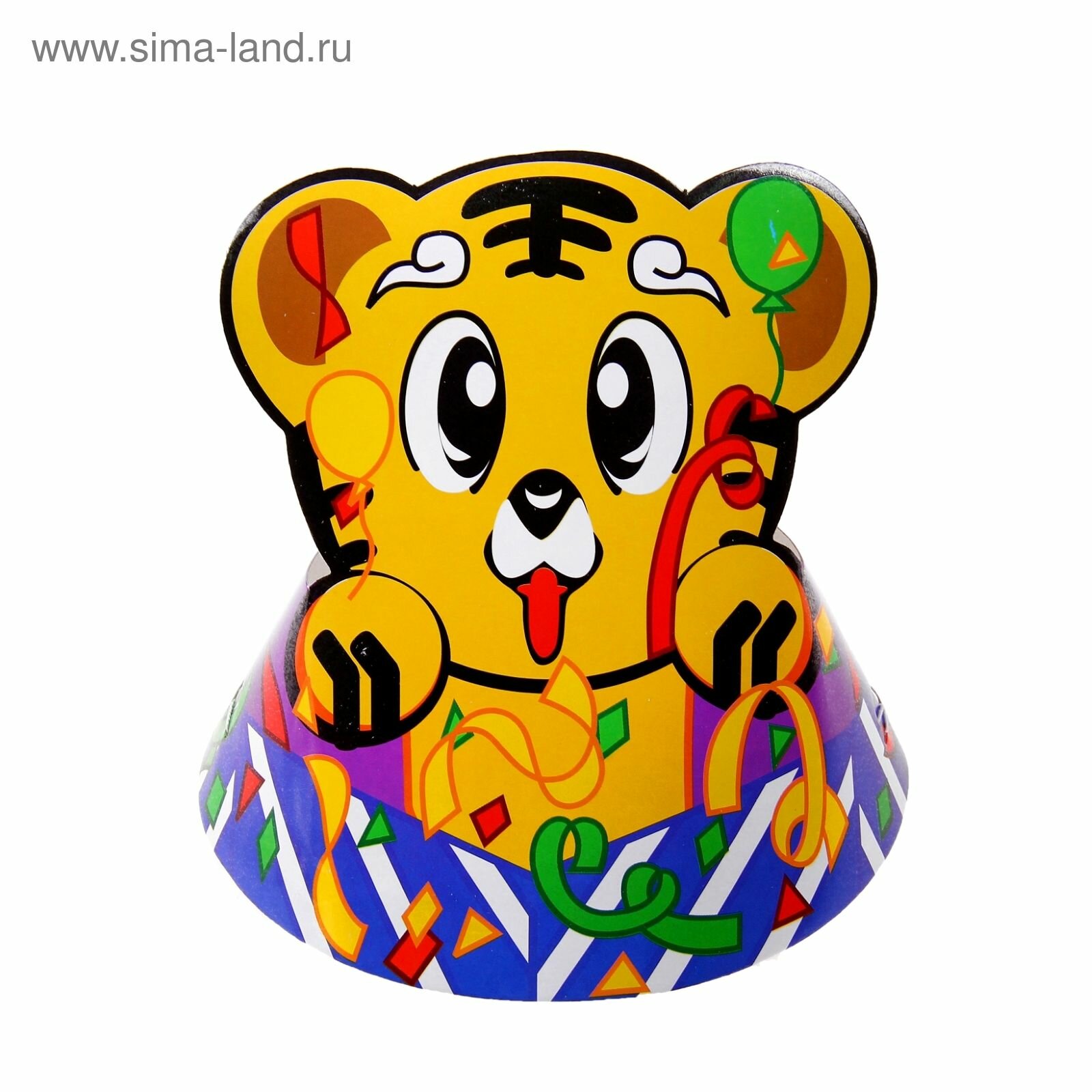 Набор карнавальных колпаков "Тигренок" (6 шт.)