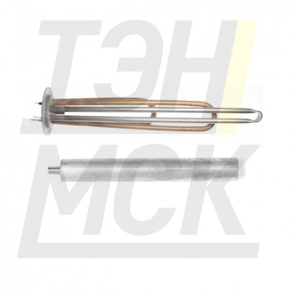Комплект ТЭН 1кВт (1000Вт) RF для водонагревателя Elsotherm Flat CV, AV, Termolux + анод, 20109K