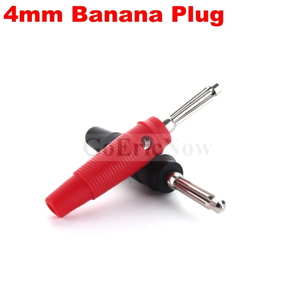 GoEricNow 10 шт. разъемы типа «банан» 4 мм, черные и красные