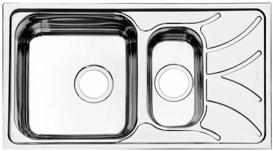 Мойка кухонная IDDIS Arro ARR78S1i77 металлическая, 78x44, прямоугольная, мойка для кухни, с крылом, матовая