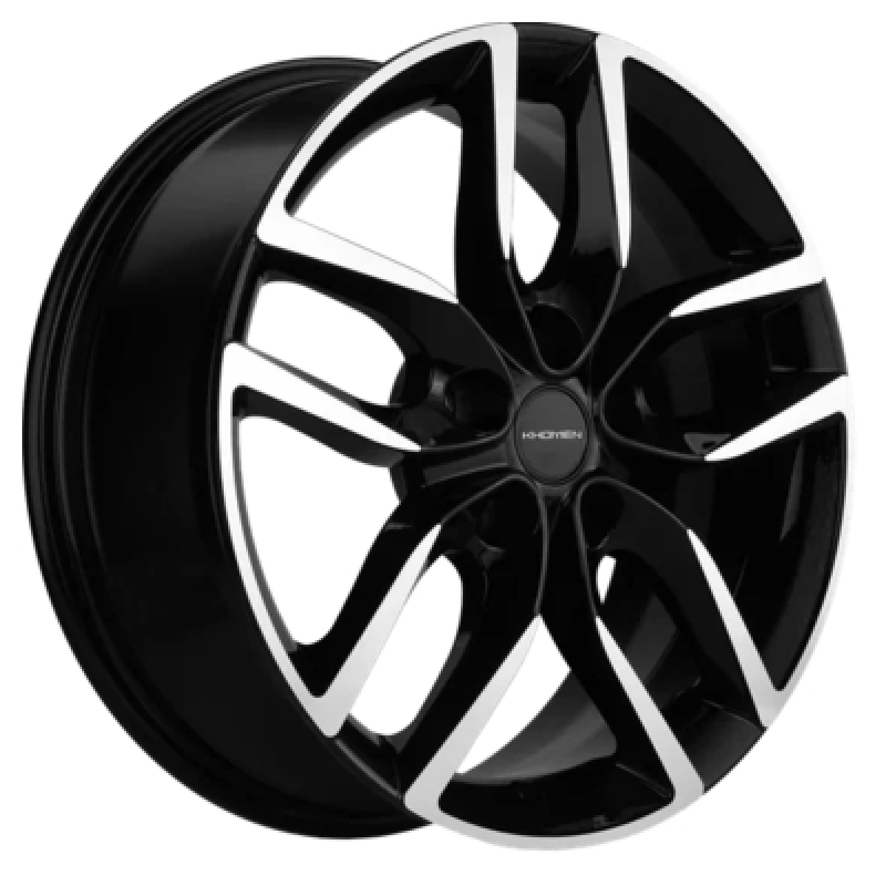 Диск колесный Khomen Wheels KHW1708 (Geely Coolray) 6,5x17 5x114,3 Dia54.1 ET45 цвет Black-FP