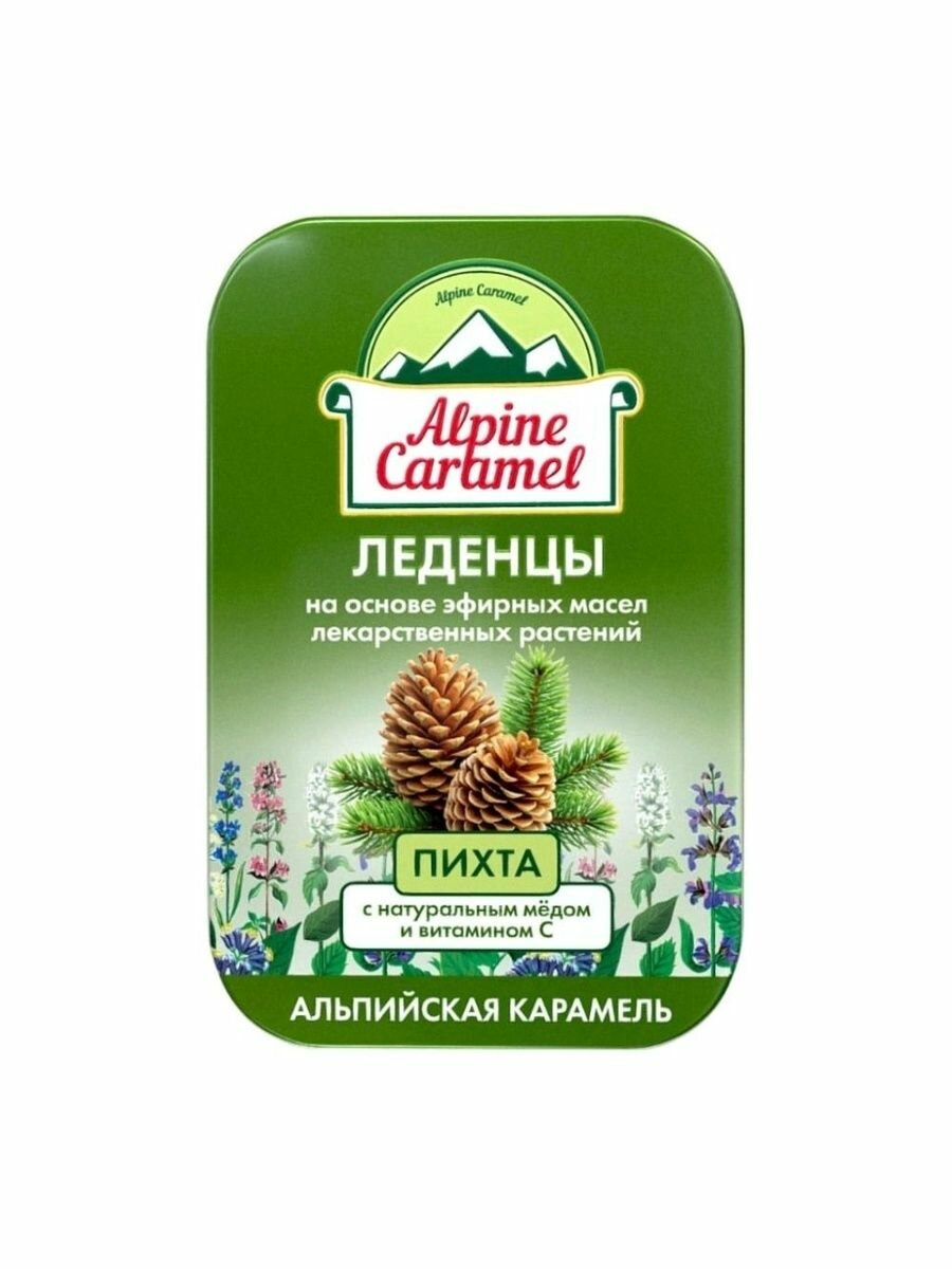 Alpine Caramel Альпийская Карамель, леденцы детские (пихта, Витамин С, мед), 53 г