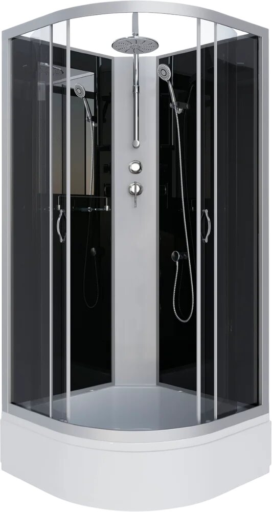 Душевая кабина Niagara Classic NG-3501-14BKT 90х90 см, без крыши, с тропическим душем