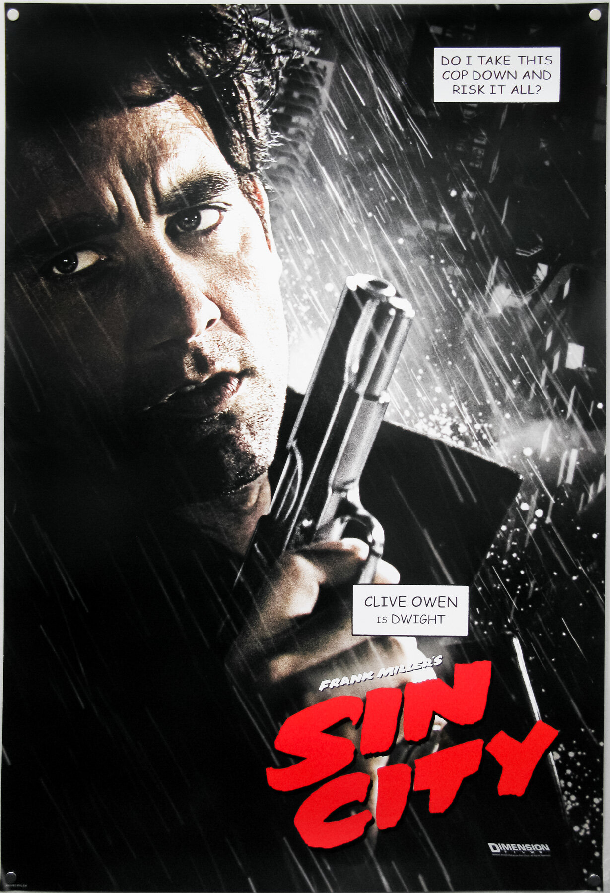 Плакат, постер Город грехов (Sin City 2005) на бумаге, размер 21х30см