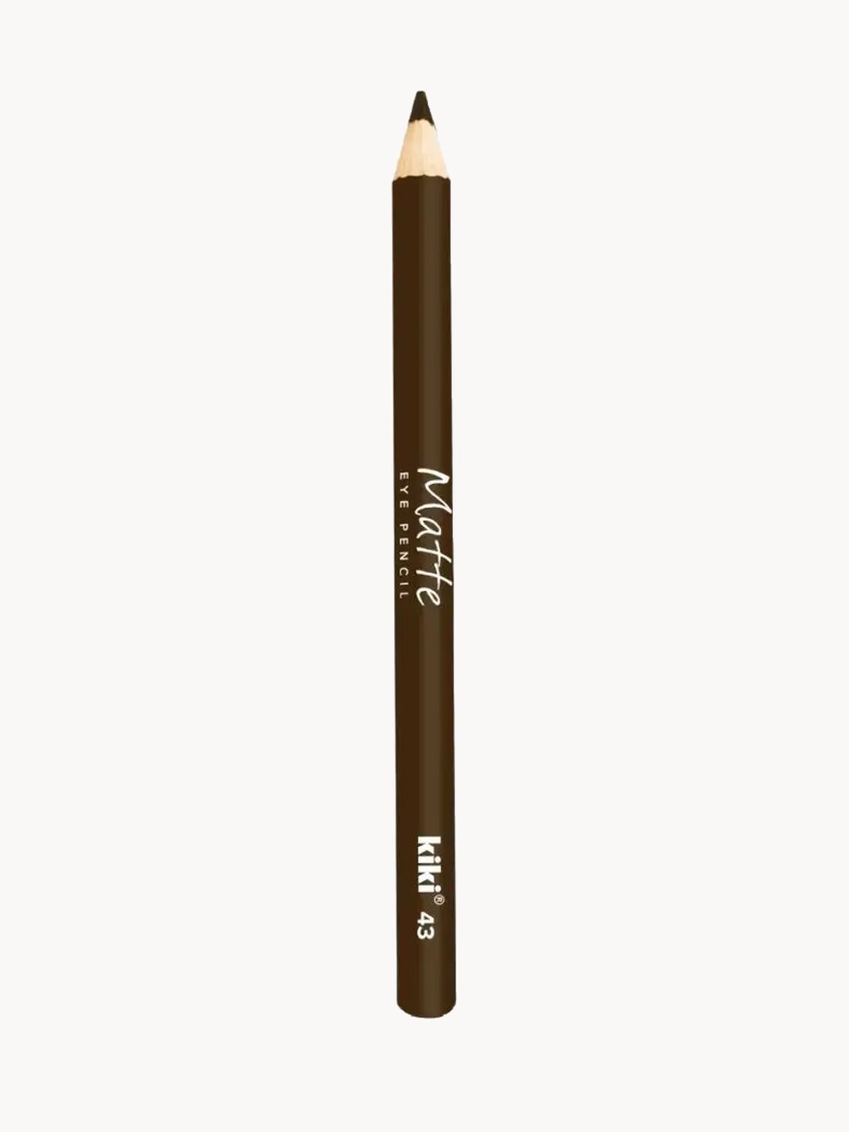 Карандаш для глаз kiki EYELINER MATTE, тон 43 коричневый, стойкий косметический контуринг, подводка для прорисовки стрелок