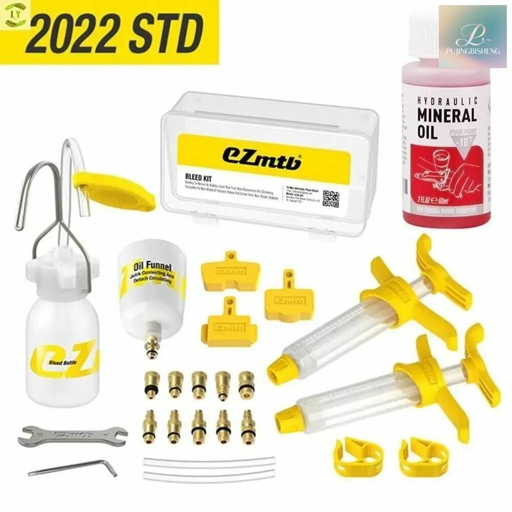 В коробке Набор для прокачки тормозов EZmtb Bleed Kit Для SHIMANO, MAGURA, Avid, серии MTB Дорожный велосипед, Соответствие Минеральное масло