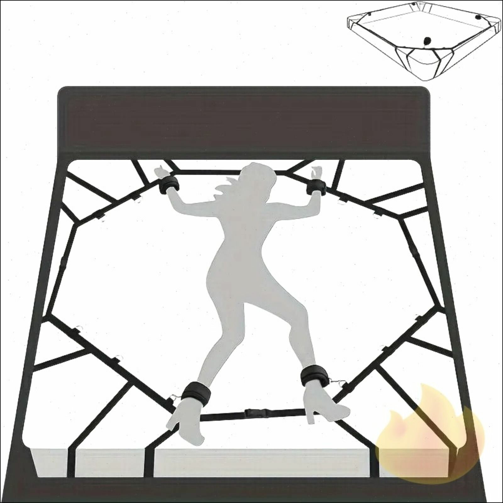 BDSM кровать секс бондаж комплект для пар