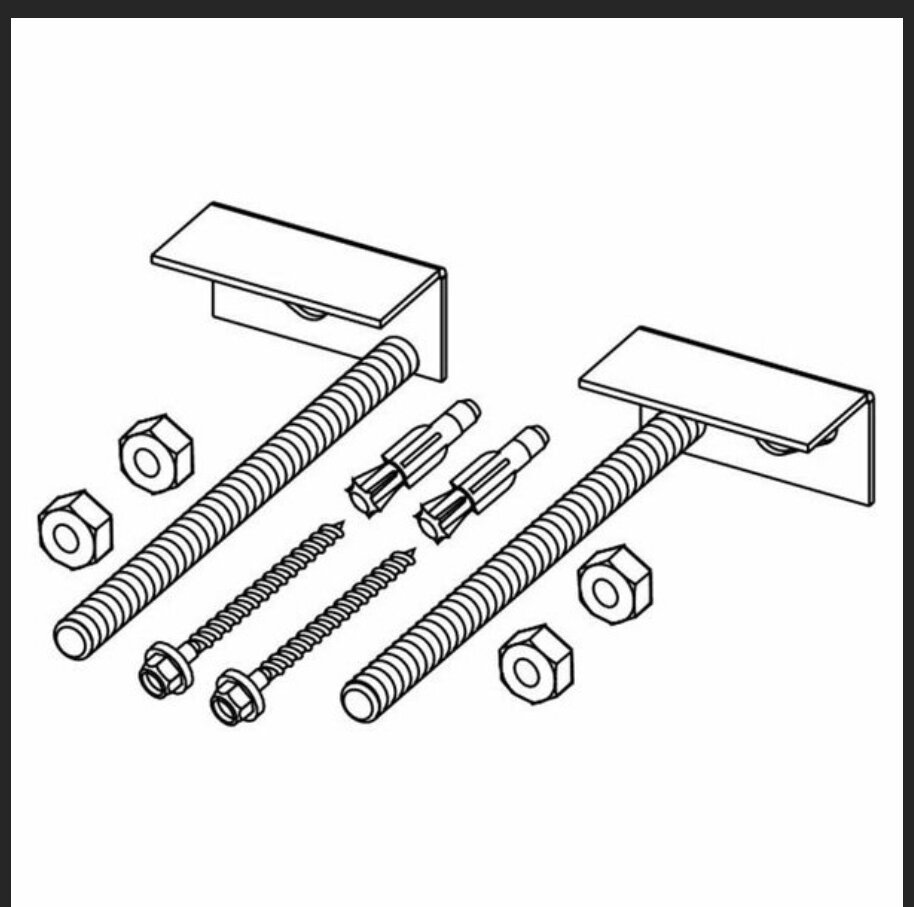 Настенное крепление инсталяции унитаза TECEprofil 9380300 Оригинальное высококачественное