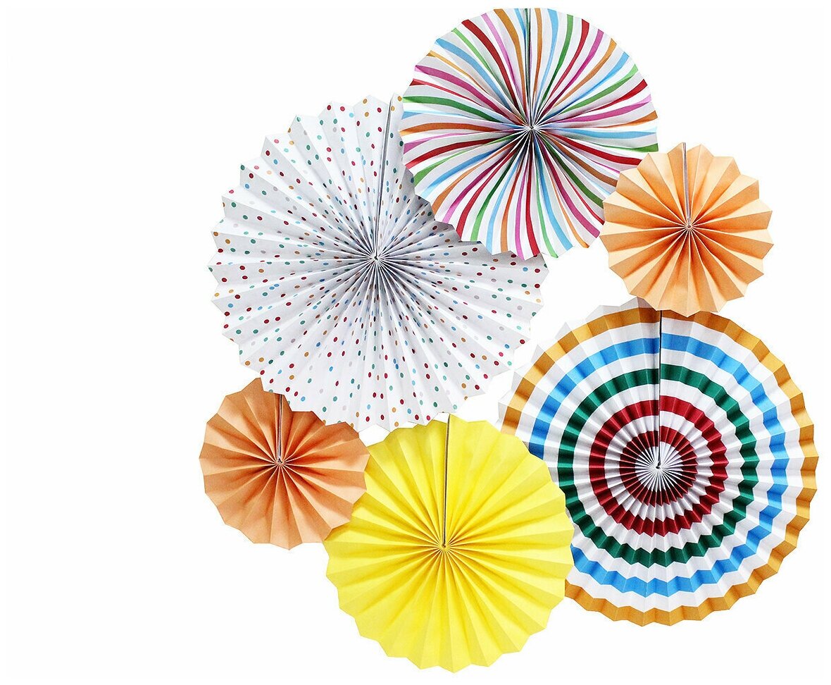 Набор Фант Разноцветное Ассорти, Полоски/ Горох (Желтый)6 шт