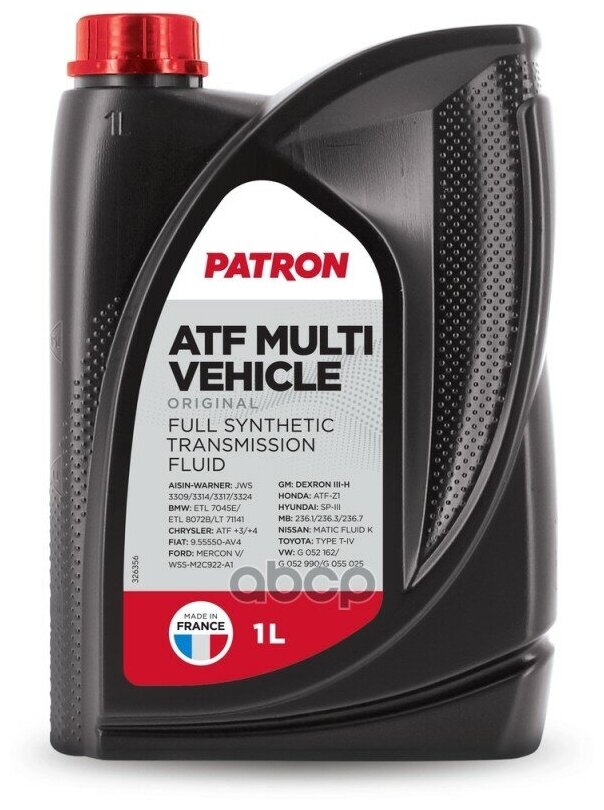 Жидкость гидравлическая ATF MULTI 1л BMW ETL 7045EETL 8072BLA 2634LT 71141. M PATRON арт. ATFMULTIVEHICLE1LORIGINAL