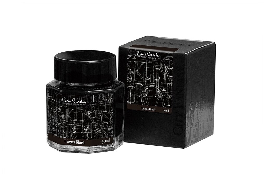 Чернила (флакон) Pierre Cardin 30 мл, черные, PC332-S12