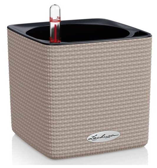 Кашпо Lechuza CUBE Color 14 песочно-коричневое
