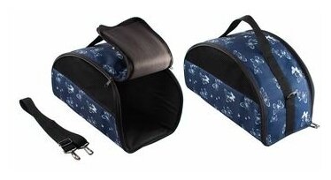 Сумка-переноска Darell Eco Полусфера №2 средняя раскладная нейлон для кошек и собак (44 х 22 х 25 см)