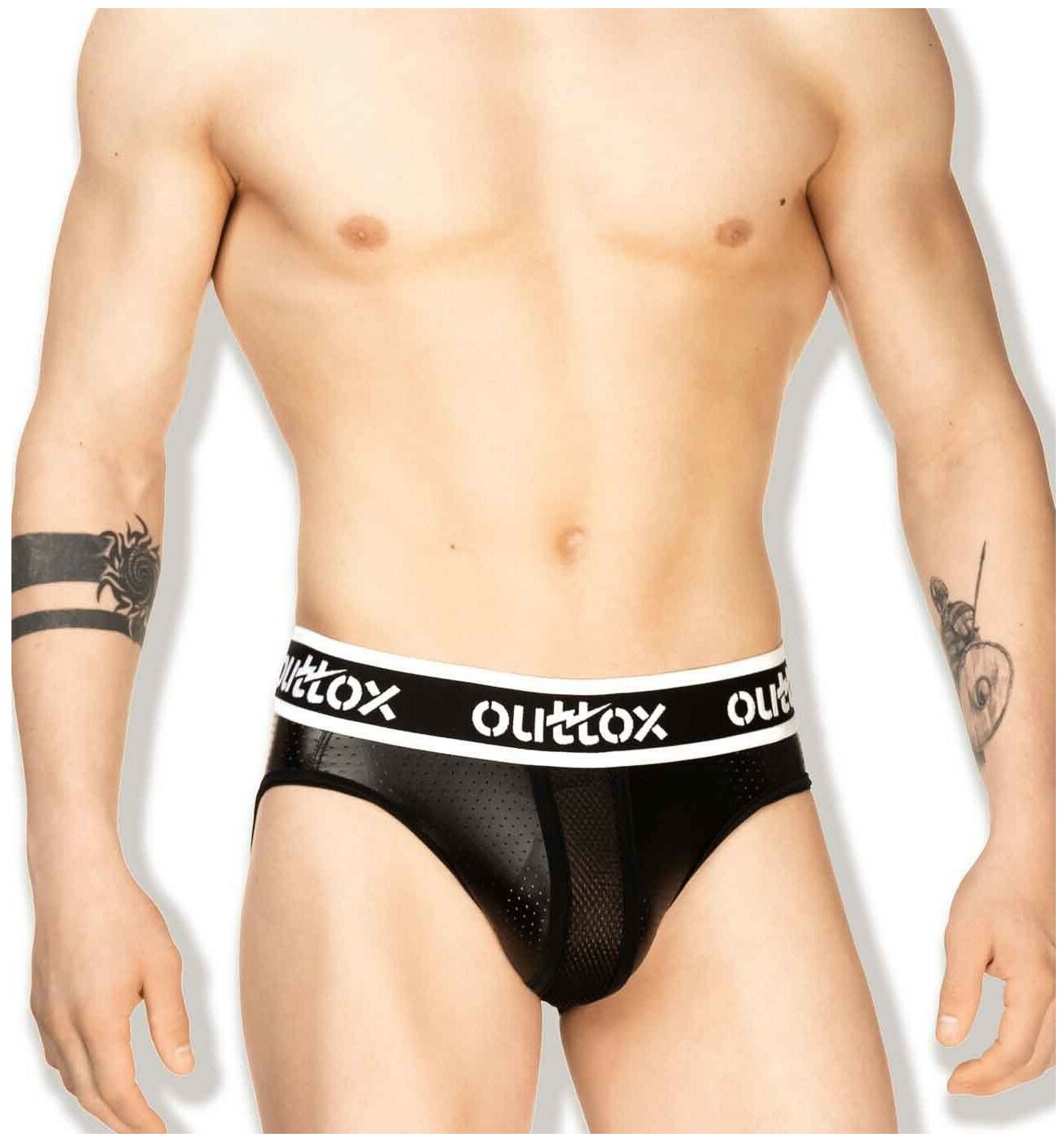 Трусы-джоки "Jockstrap Briefs - Black" / Outtox / Черный / Размер S