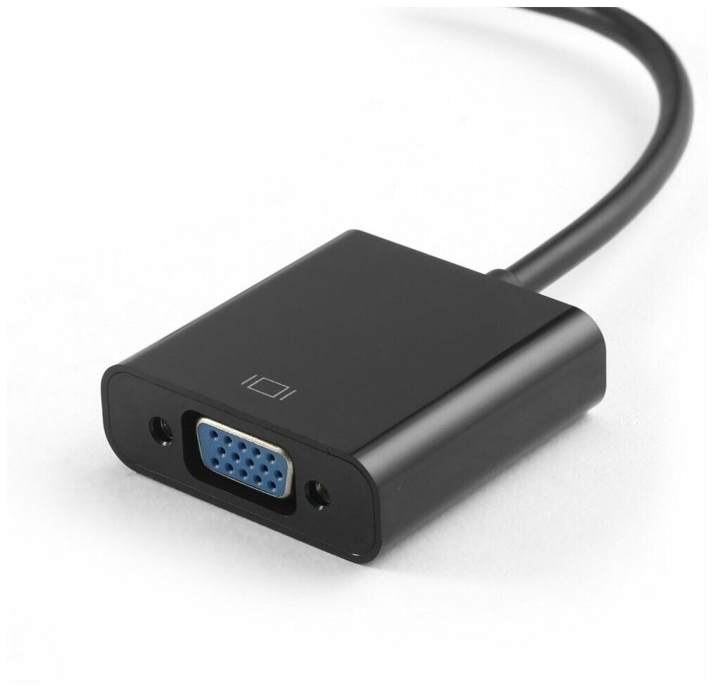 Адаптер DGMedia AT1013, для аудио- и ТВ-техники, HDMI-VGA, 0,1 м, черный