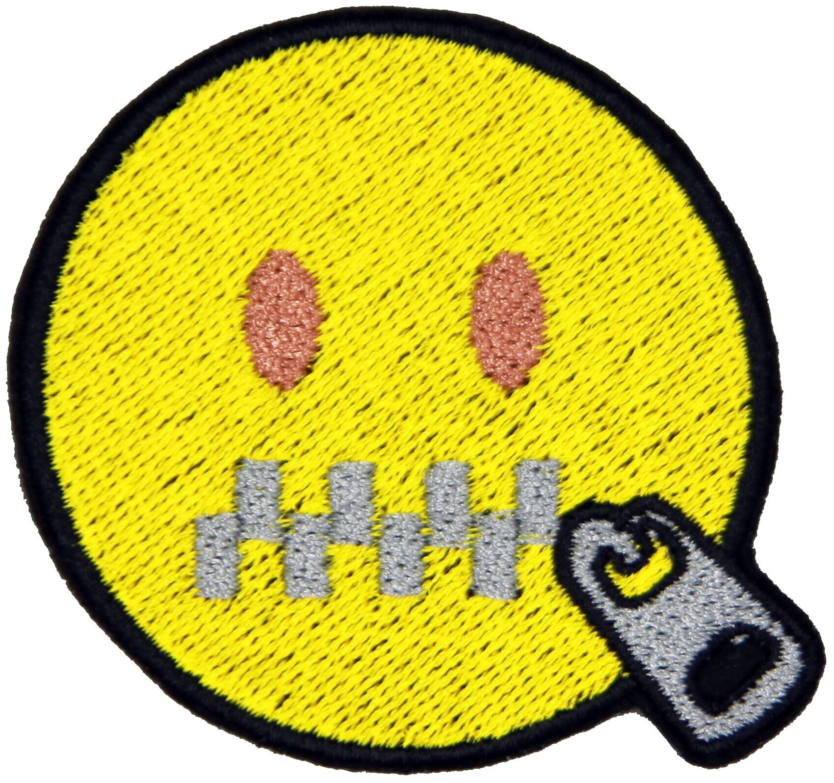 Нашивка, патч, шеврон "Смайл. Рот на Замке" 57x54mm PTC156