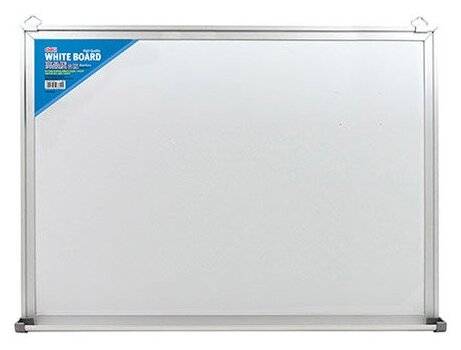 Доска магнитно-маркерная Deli E7817 лак белый 120см алюминиевая рама сталь