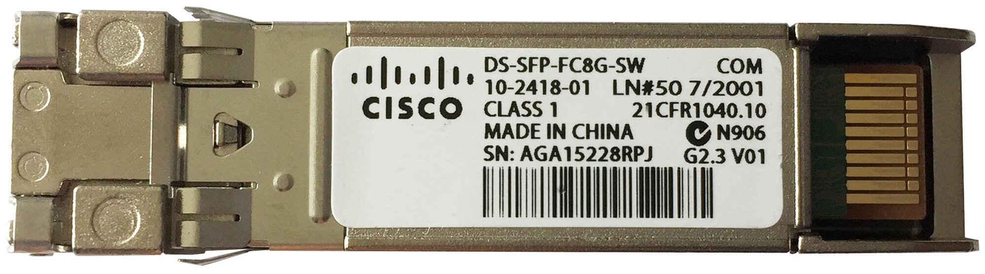 Трансивер Cisco DS-SFP-FC8G-SW= 8 Gbps Fibre Channel SW SFP+, LC, Spare