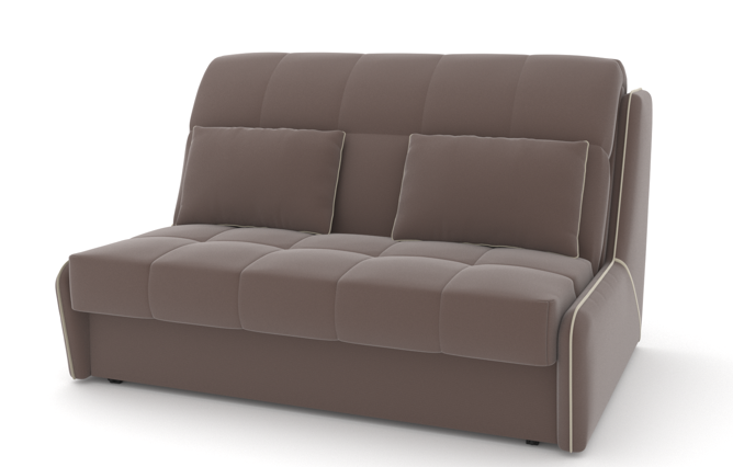 POOH Диван-кровать аккордеон Дрезден 120 см Cocoa, независимый пружинный блок