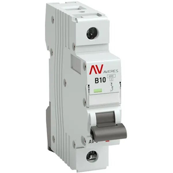 Автоматический выключатель EKF Averes AV-6 1P B10 А 6 кА mcb6-1-10B-av