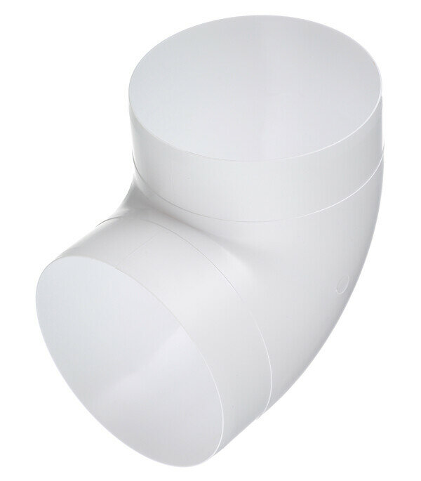 Колено для круглых воздуховодов Era пластиковое d125 мм 90° Era 12,5ККП