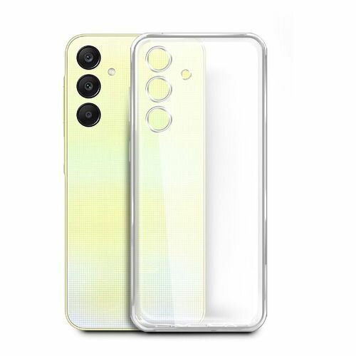 Чехол (клип-кейс) BORASCO для Samsung Galaxy A25, прозрачный [72886]