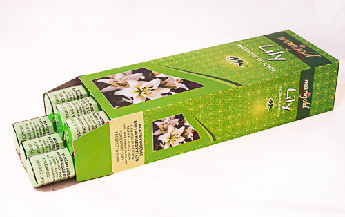 Благовония угольные Лилия15гр/Marigold - Black Incense Sticks - Lily 15GM