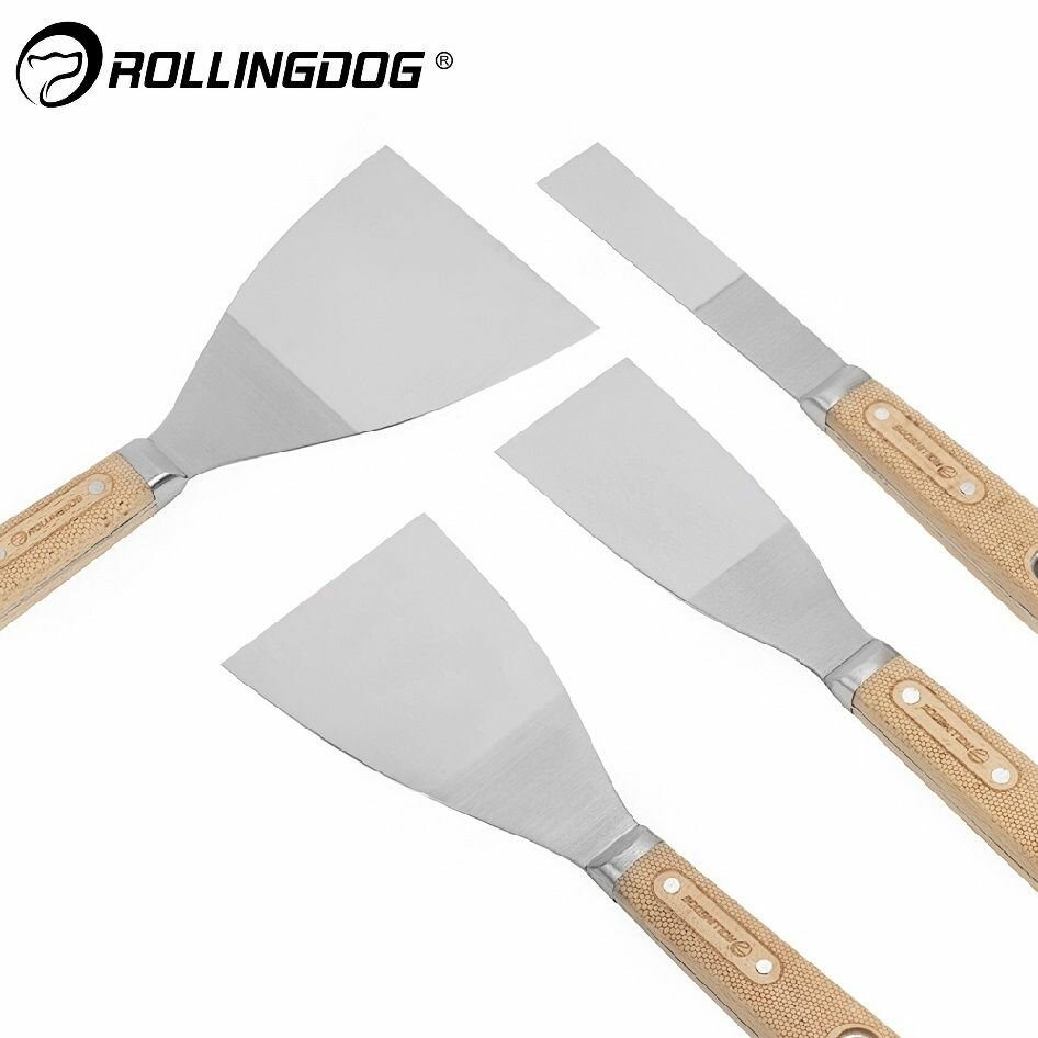Набор шпателей Rollingdog 1 2 3 4" (25 50 75 100мм), серия Elite, арт.50361