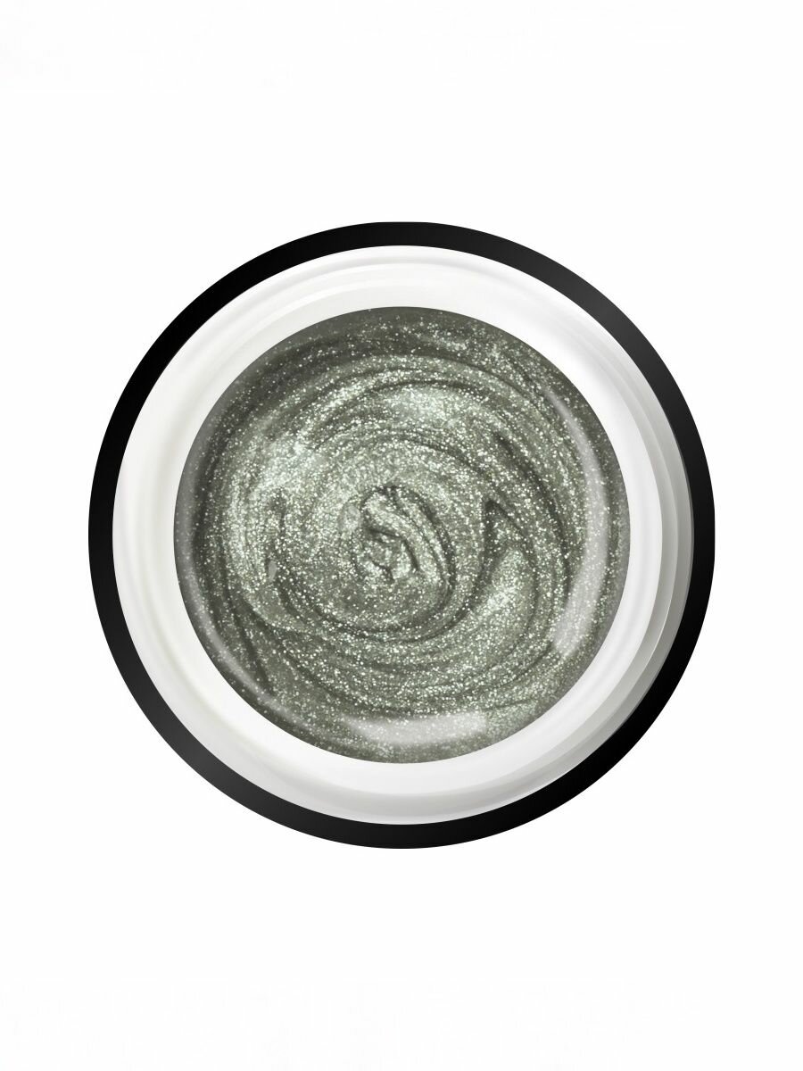 Nail Club Гель-краска с шиммером, с липким слоем GO-60 Silver Beige