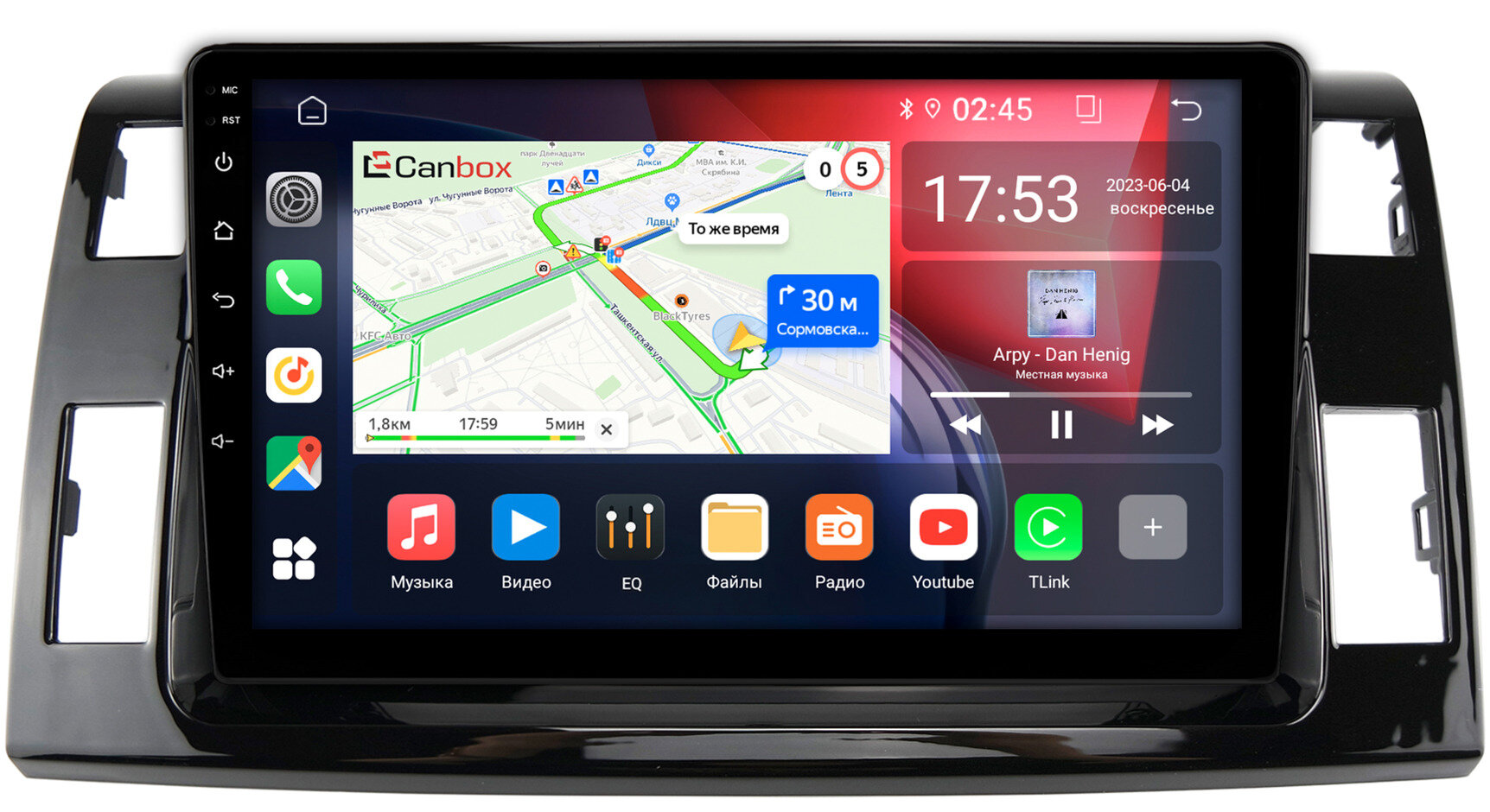 Штатная магнитола Toyota Estima 3 2006-2016, Previa 3 (XR50) 2006-2019 (глянцевая, правый руль) Canbox GTR10-374 4/64 Android 10 (IPS, DSP, CarPlay)