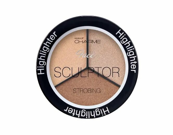 Палетка хайлайтер Charme 3 в 1 тон 13 Cняние загара