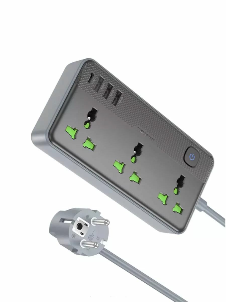 Универсальный сетевой фильтр с USB зарядкой